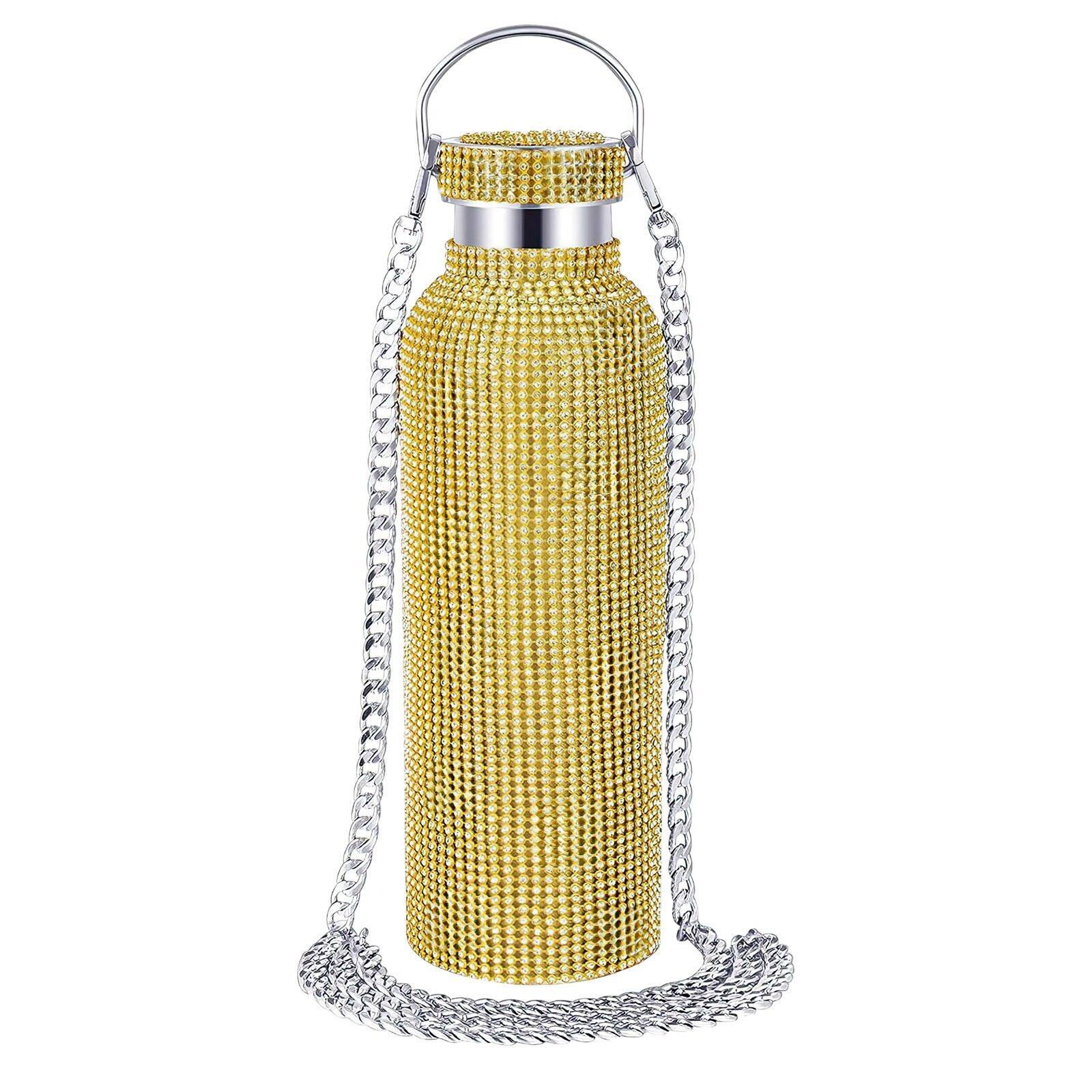 Bling Water Bottle Rhinestone - 25 oz Large Capacity Stainless Steel ...