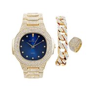 Charles Raymond Blinged Out Silver Round Iced Out Luxury Mens Hip Hop ...