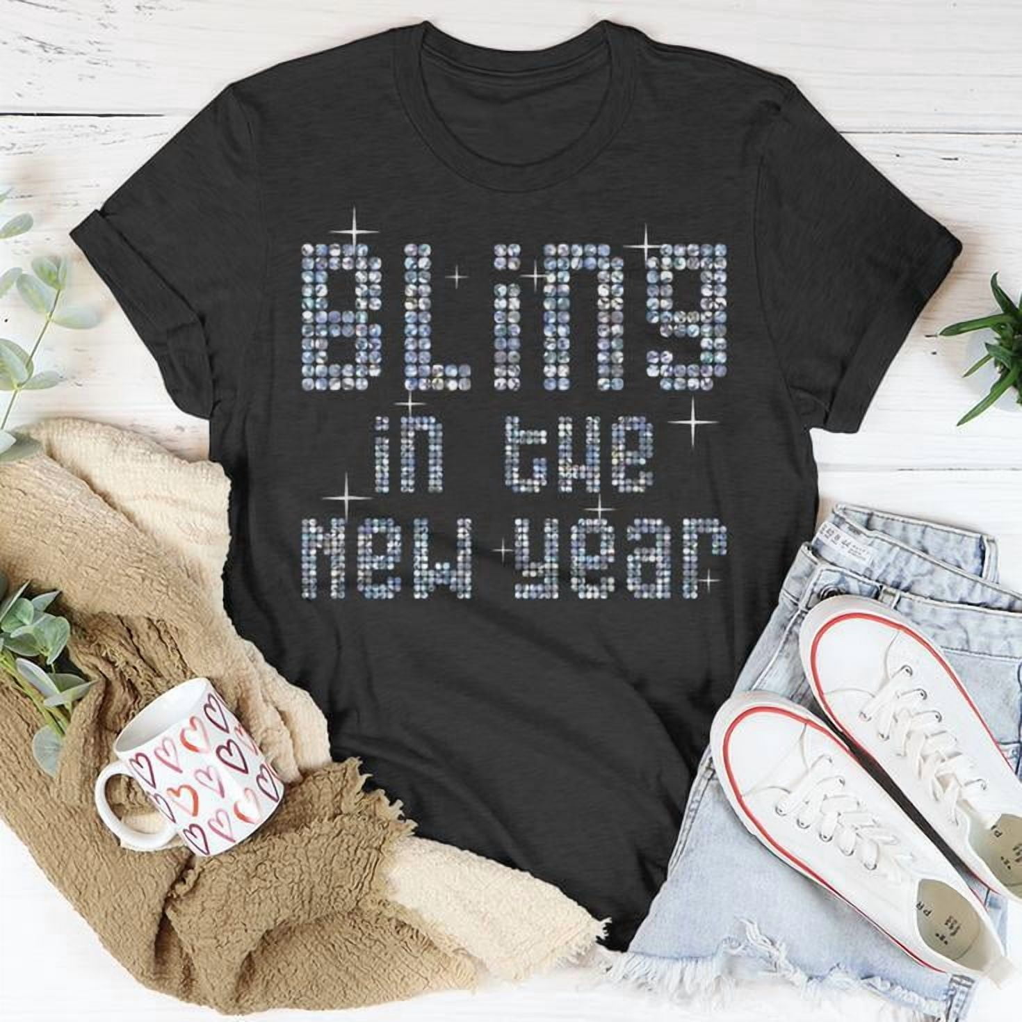 Bling in the New Year Graphic Tee New Year's Eve Ball Theme Unisex ...