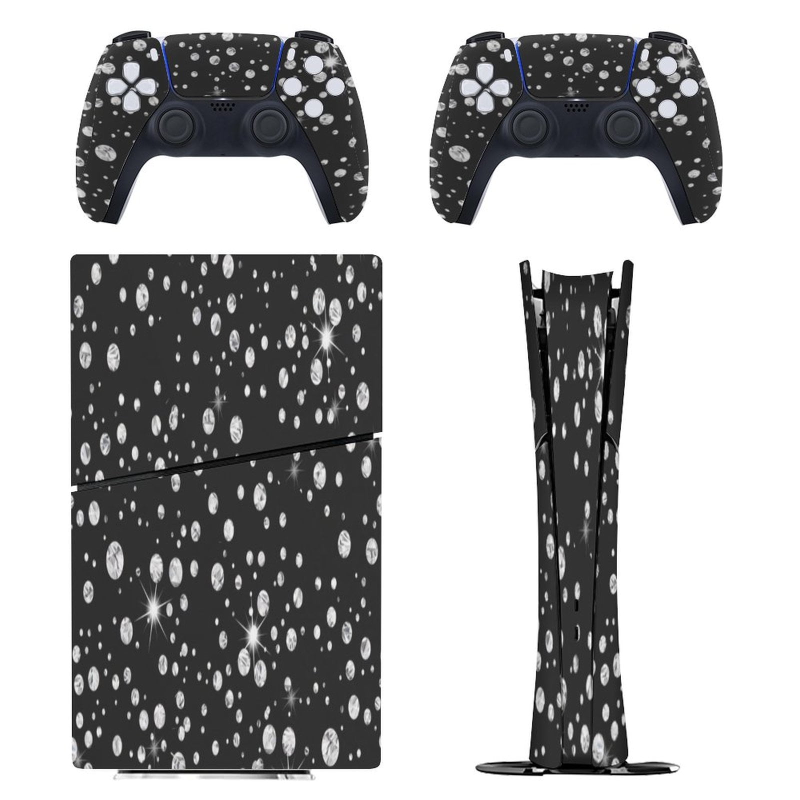 Bling with Diamond PS5/PS5 Pro/PS5 Slim Digital Disc Skin Sticker For ...