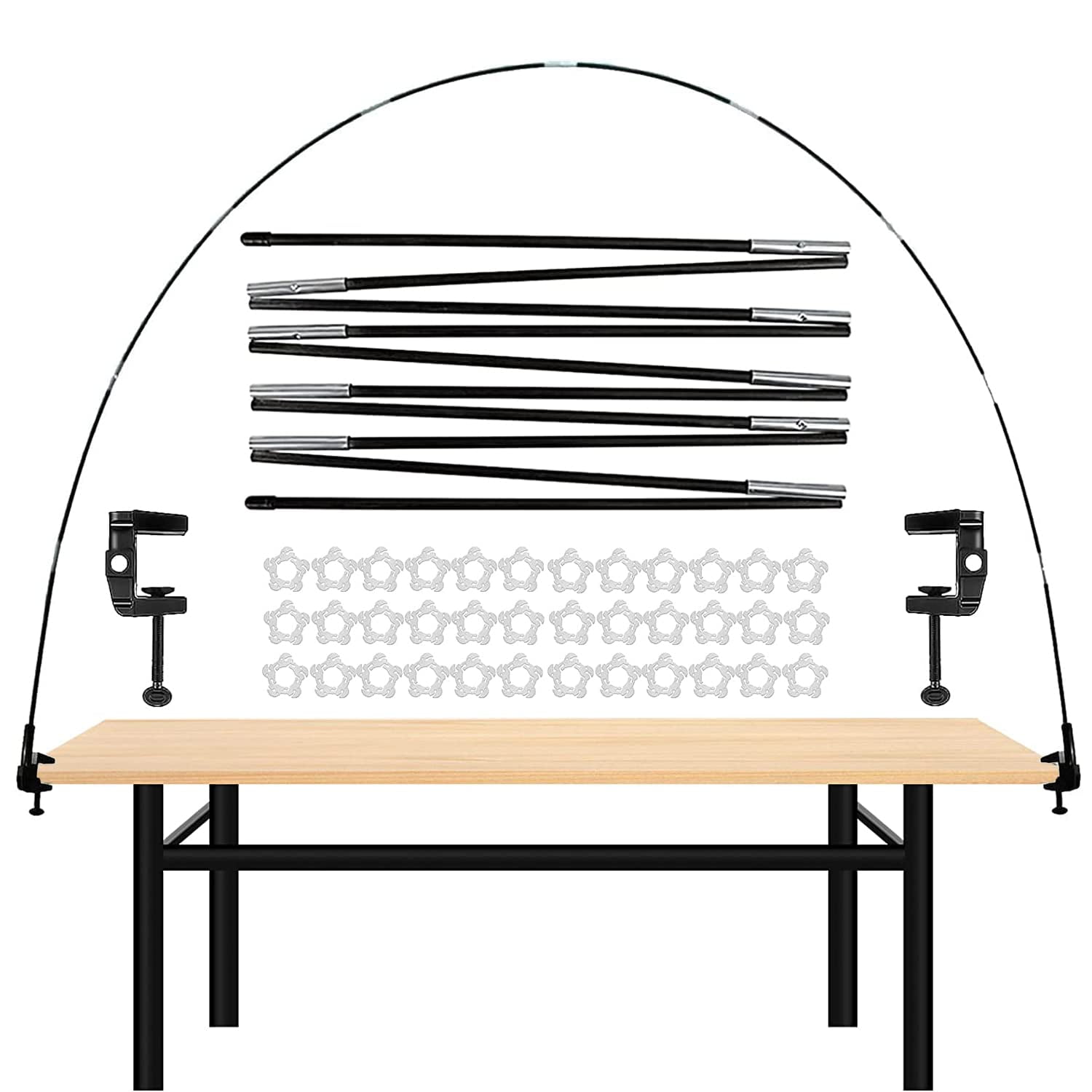 BlingABC 12ft Adjustable Balloon Arch Stand Kit for Different Table ...