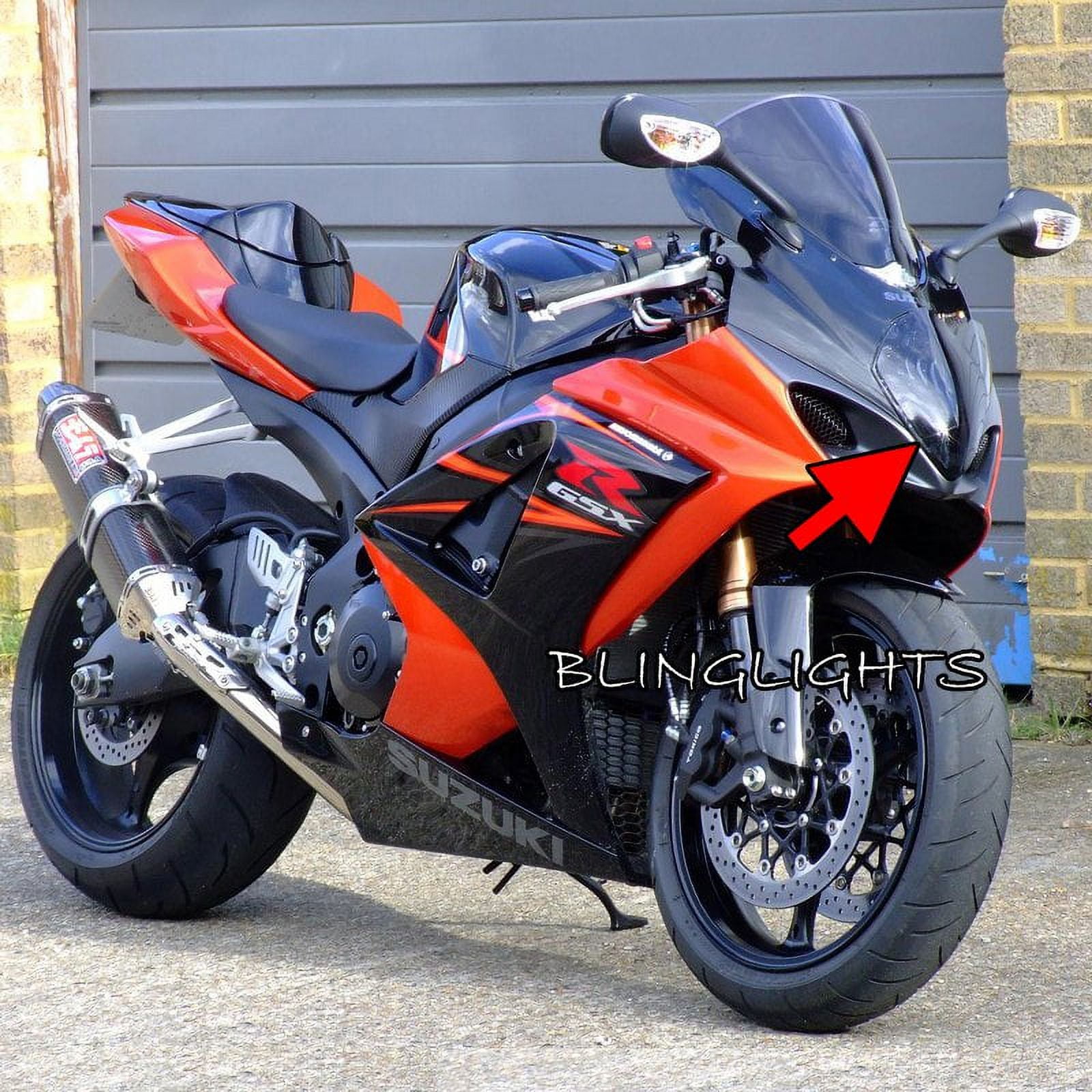 BlingLights GSX-R750 Headlamp Tint Protection Overlay Film Motorcycle ...