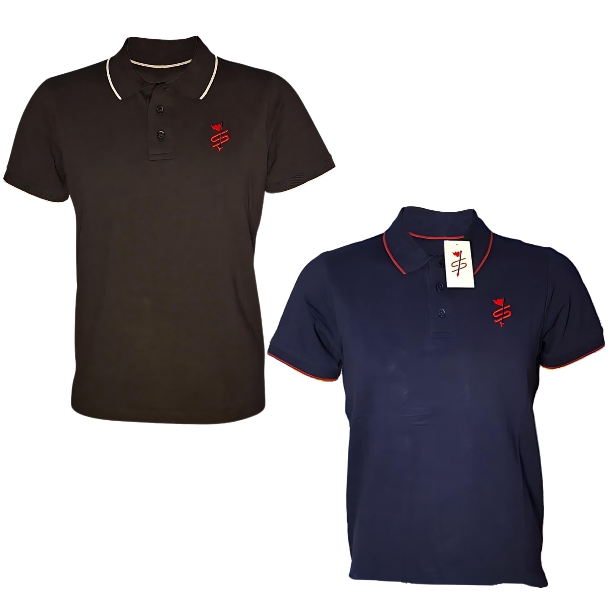 Bling Shot Men's Collared Pullover Polo Shirt, 2-Pack, XL - Walmart.com