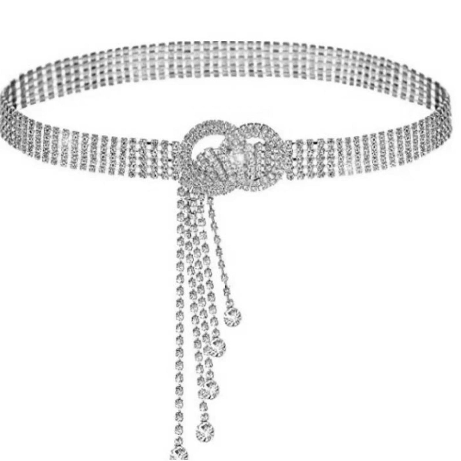 Blingbling Waist Belt Aesthetic Rhinestones Photo Props Waist Belt for ...