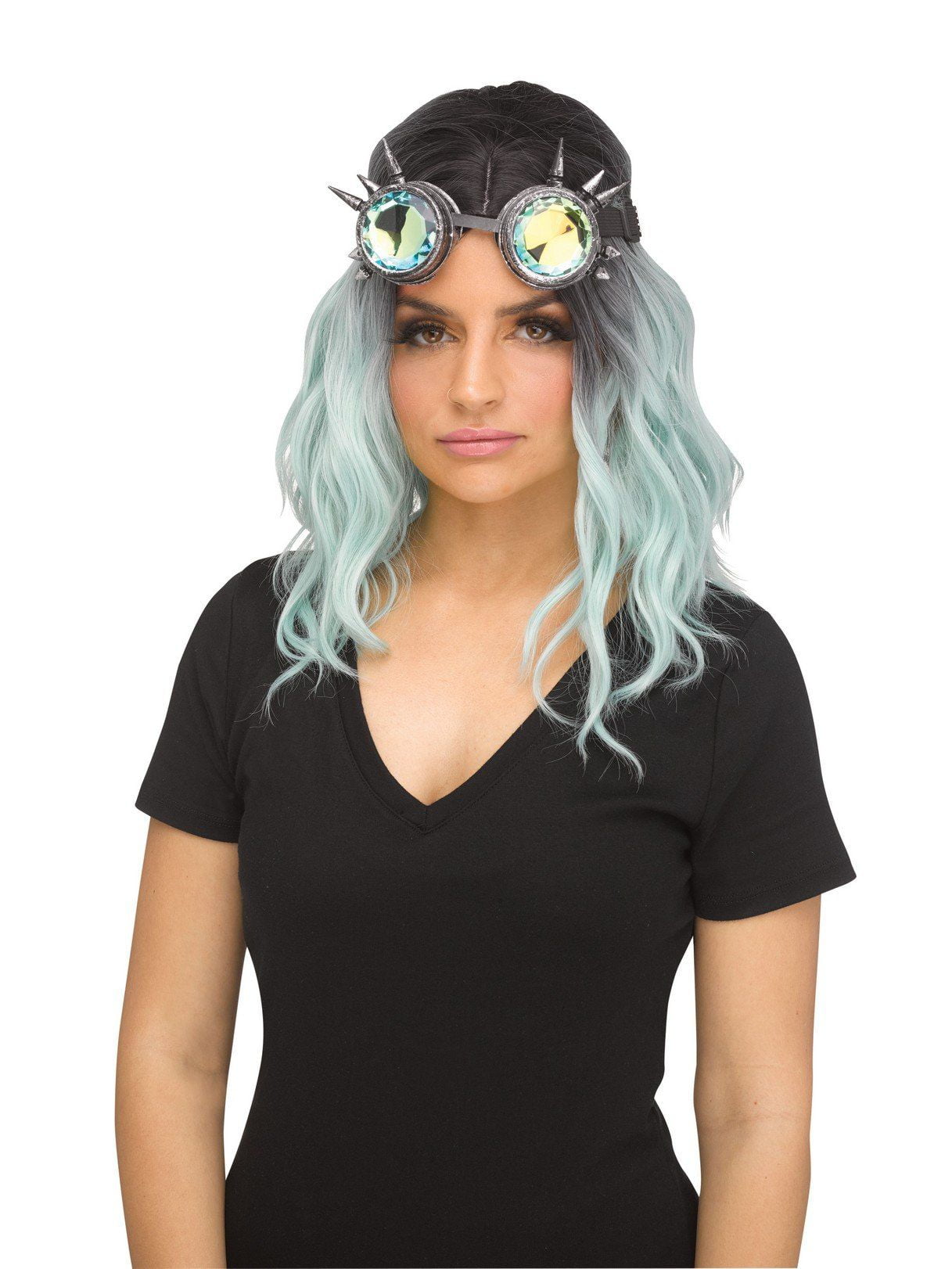 Blinged Out Silver Festival Goggles - Walmart Business Supplies