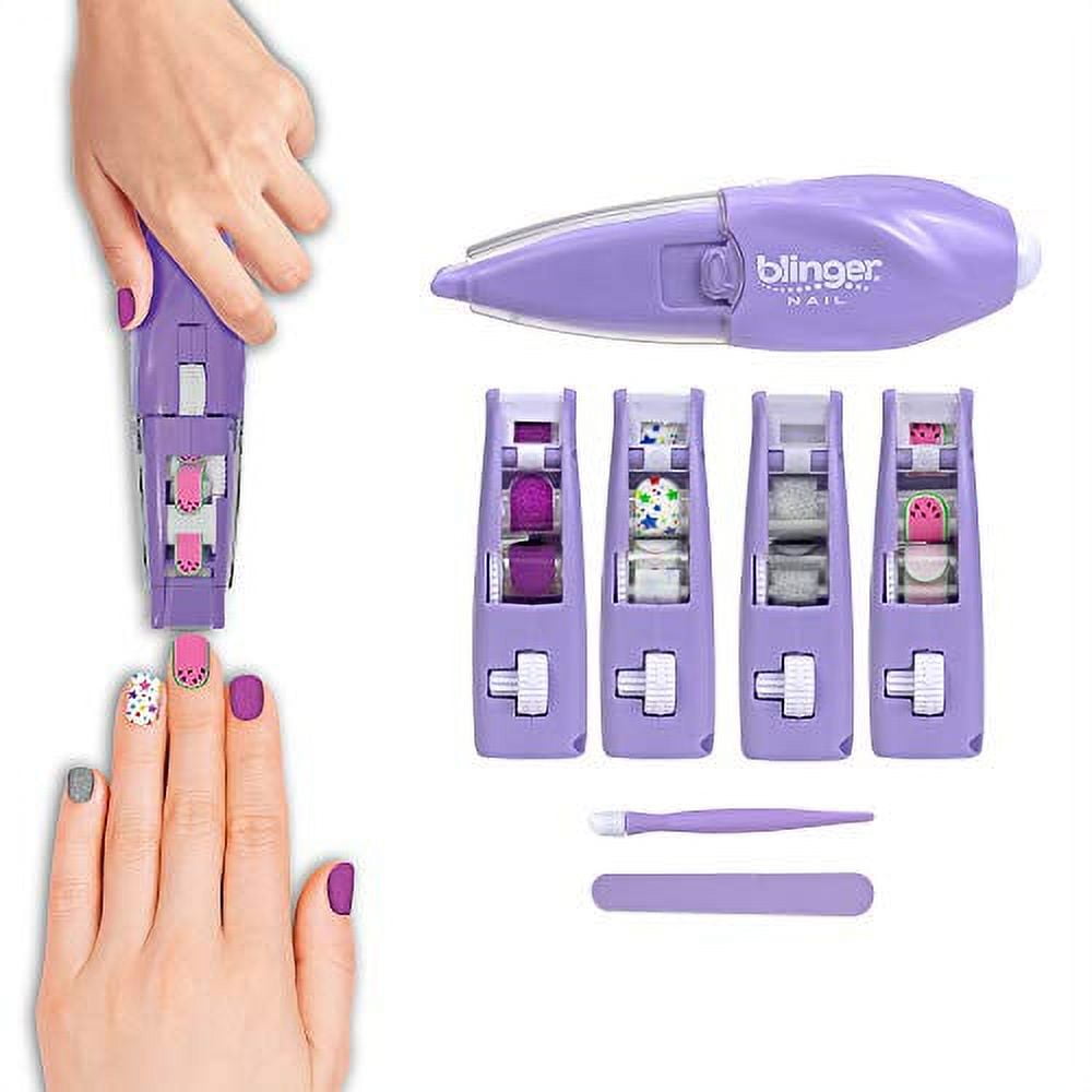 Blinger Ultimate Nail Wand Collection, Purple - Glam Your Nails with ...