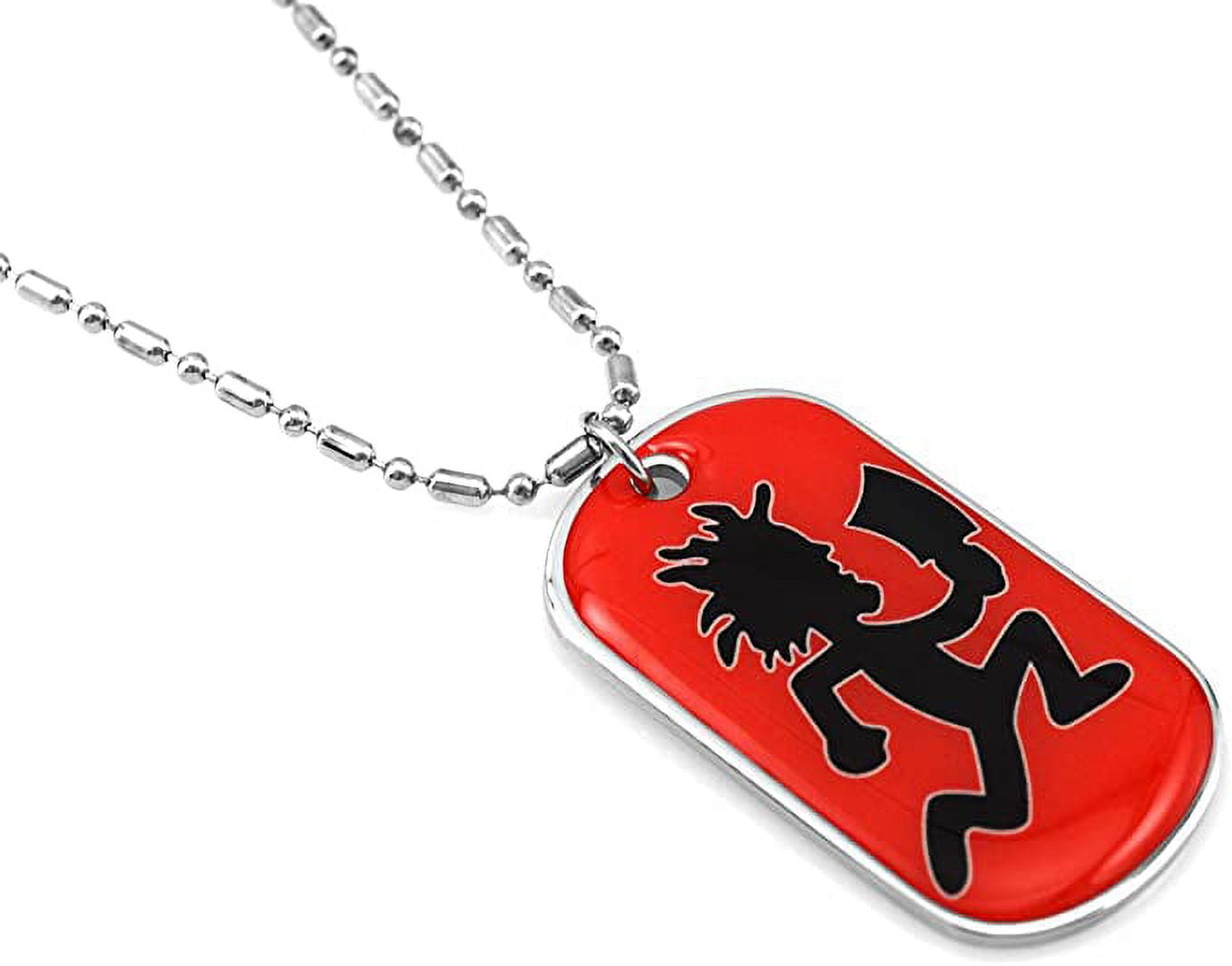 Blingforfun Red Hatch Man - Coated Dog Tag Necklace-with Free Chain ...