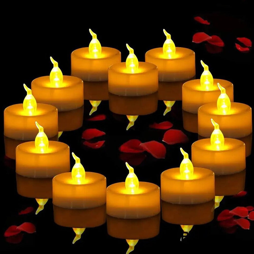Blink Global Tea Lights LED 24Pack Valentine Gift Flameless Tealight ...