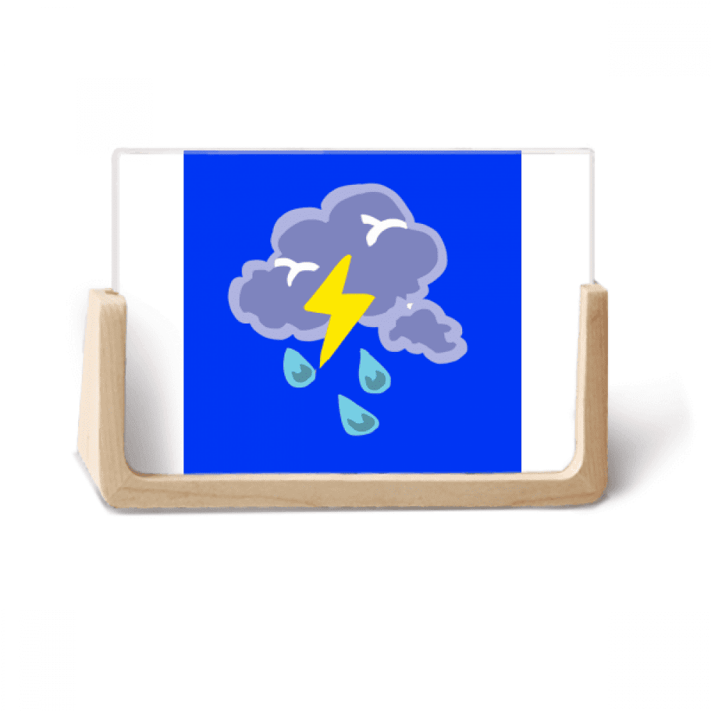 Blink Icon Thunder Sign Photo Wooden Photo Frame Tabletop Display ...