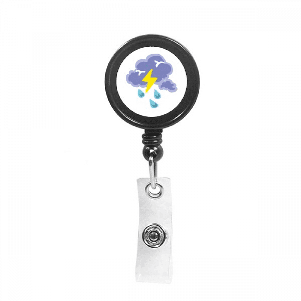 Blink Icon Thunder Sign Retractable Keychain Badge Holder ID Badge ...