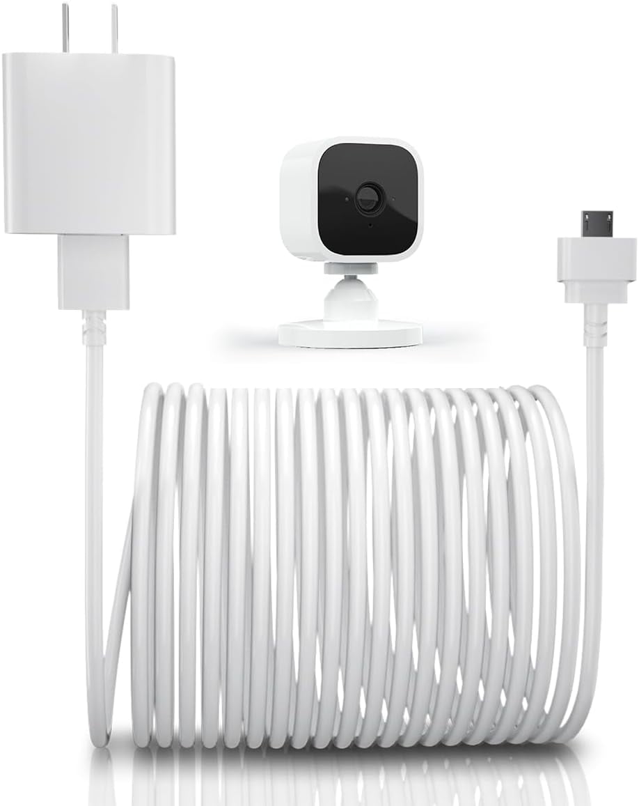 Blink Mini Charger Cable with Wall Adapter 20 FT NOT for Blink Mini 2 ...