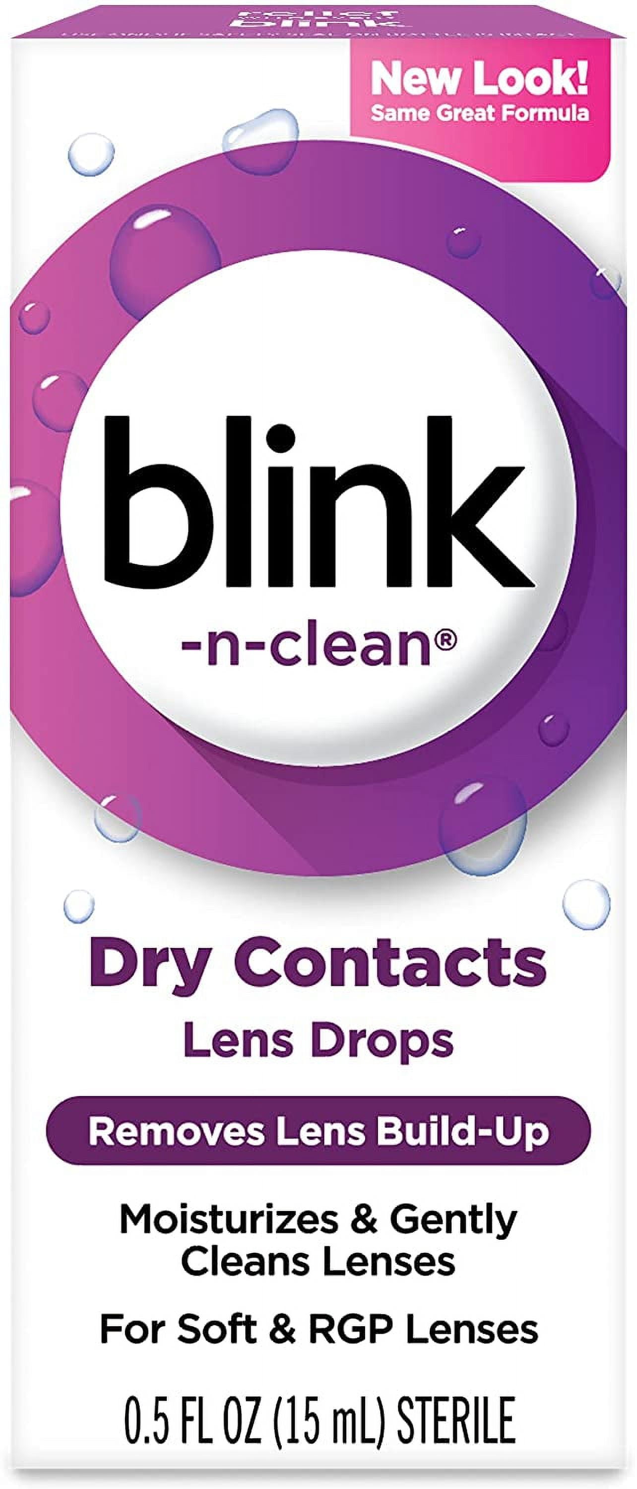 Blink-N-Clean Lens Drops for Any Soft Contact Lens, 0.5 FL OZ - Walmart.com
