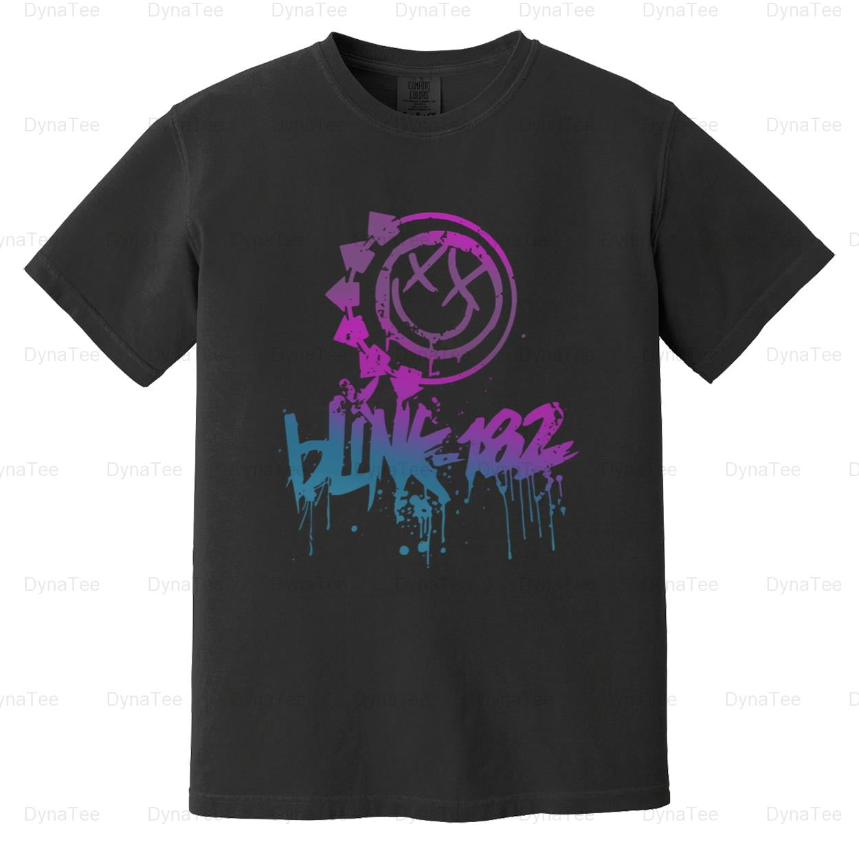 Blink One Eighty Two Band Music Vintage Short Sleeve Punk Rock Comfort Color T-Shirt Unisex, up ...