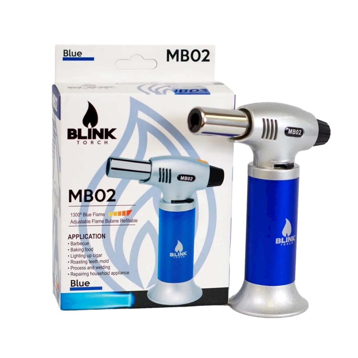 Blink Torch MB02 Refillable Butane Torch - Blue - Walmart.com