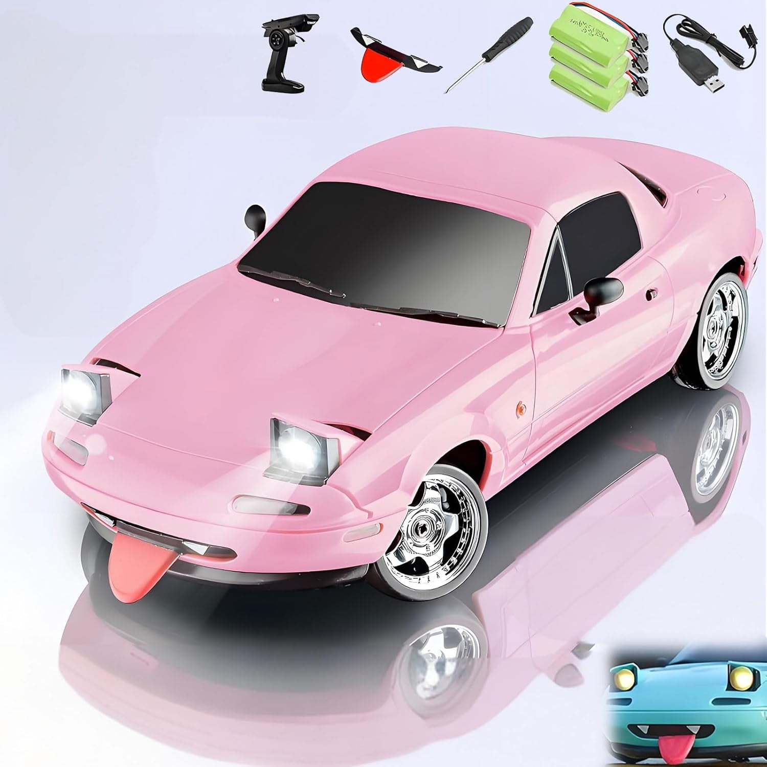 BlinkBuddy 1:18 Pro Drift RC Car, Rc Drift Car, Rc Drift Cars for ...