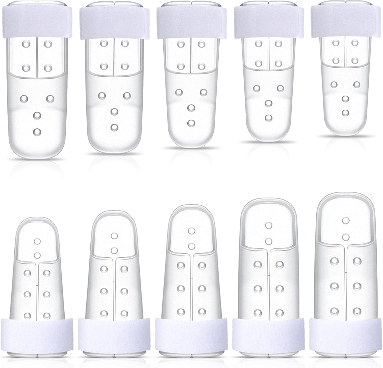 BlinkLLX 10 Pcs Mallet Finger Splint Thumb Splint, 5 Sizes Finger ...