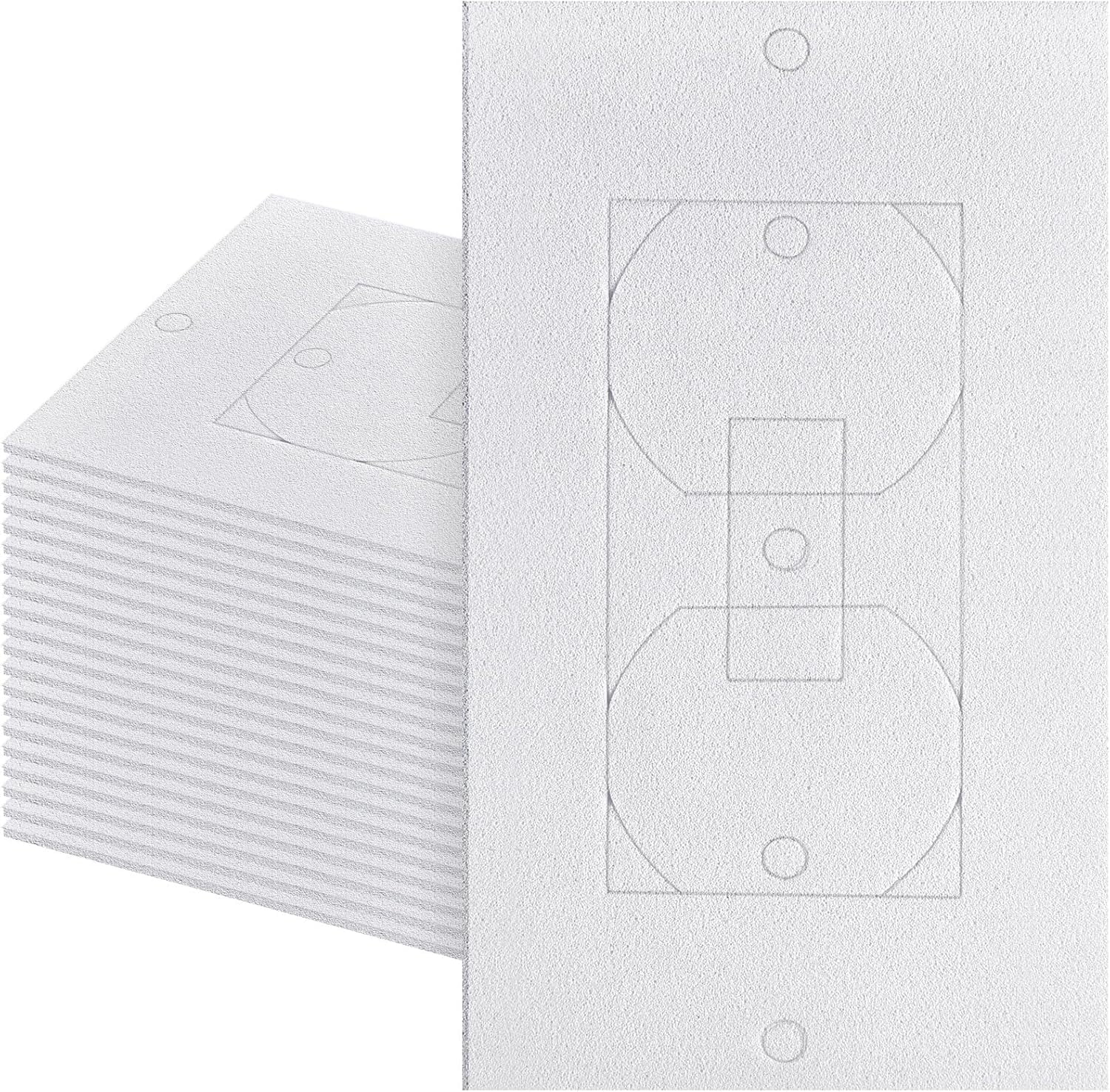 BlinkLLX 100 Pcs Outlet Insulation and Draft Sealers Foam Insulation ...