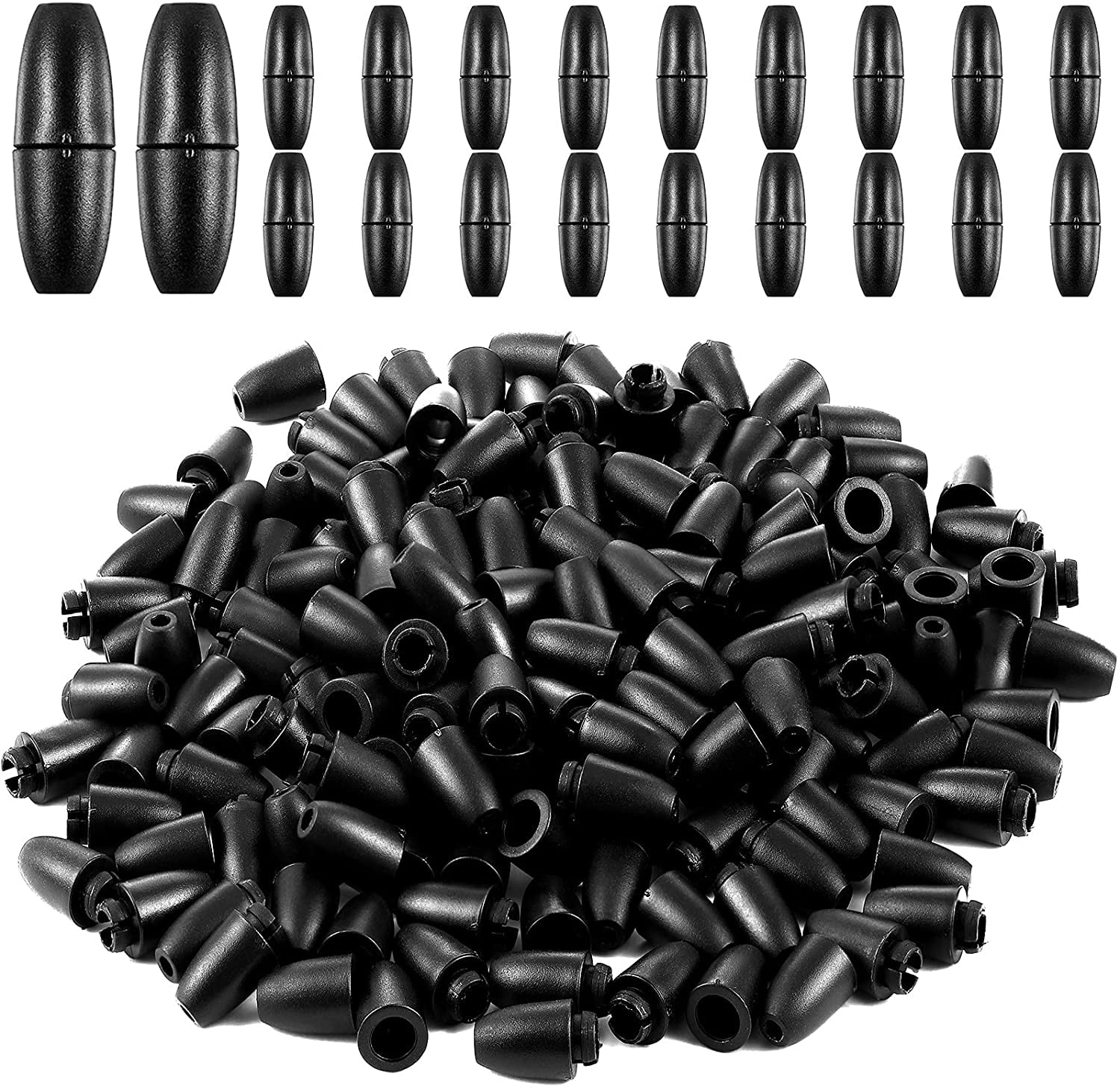 BlinkLLX 100 Pieces Plastic Breakaway Clasps Bead Barrel Connectors ...