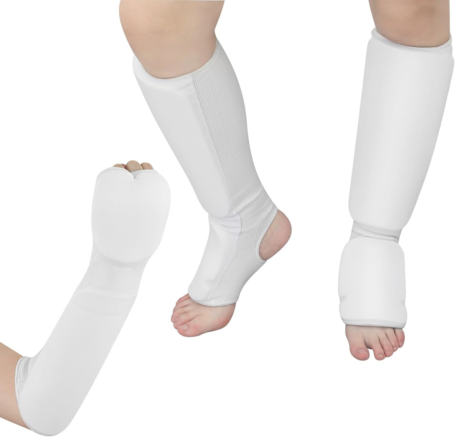 BlinkLLX 2 Pairs Shin Instep Guard and Fist Forearm Sparring Taekwondo ...