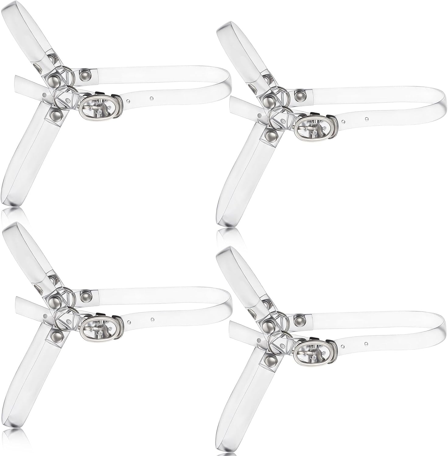 BlinkLLX 2 Pairs Shoe Straps for High Heels Clear Detachable Shoe Belt ...