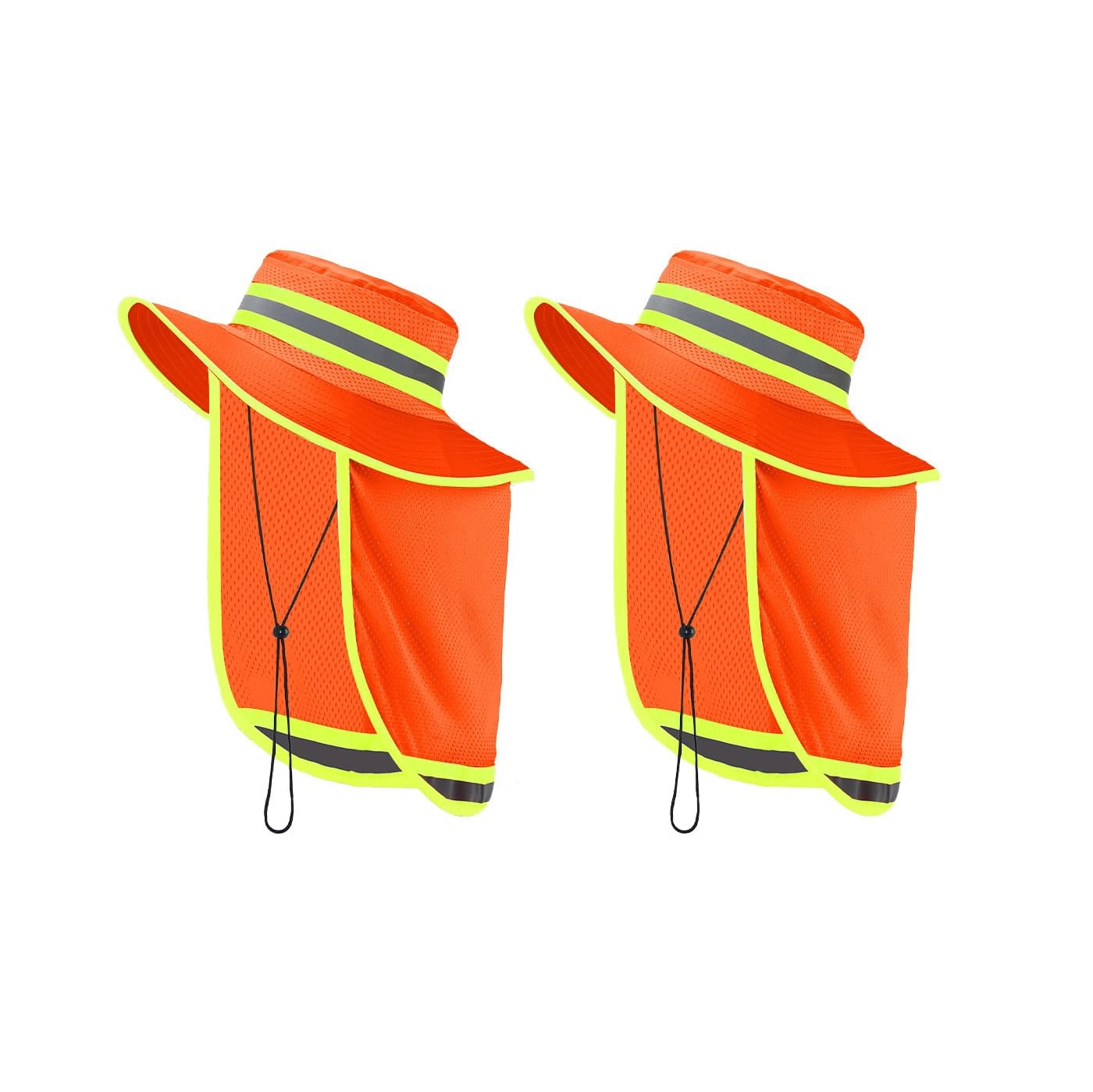 BlinkLLX 2 Pcs Reflective Safety Hat High Visibility Neck Flap Boonie ...