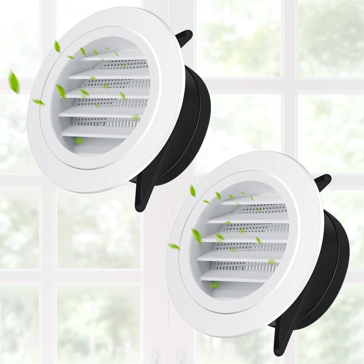 BlinkLLX 2 Pcs Soffit Vents 3 Inch Soffit ABS Exterior Round Exhaust ...