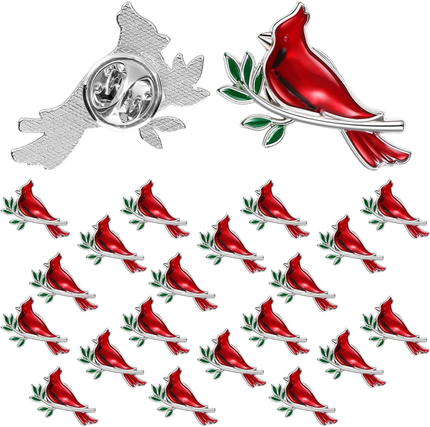 BlinkLLX 20 Pcs Memorial Cardinal Sign Pins Set Funeral Favors Pocket Token Guardian Gifts ...