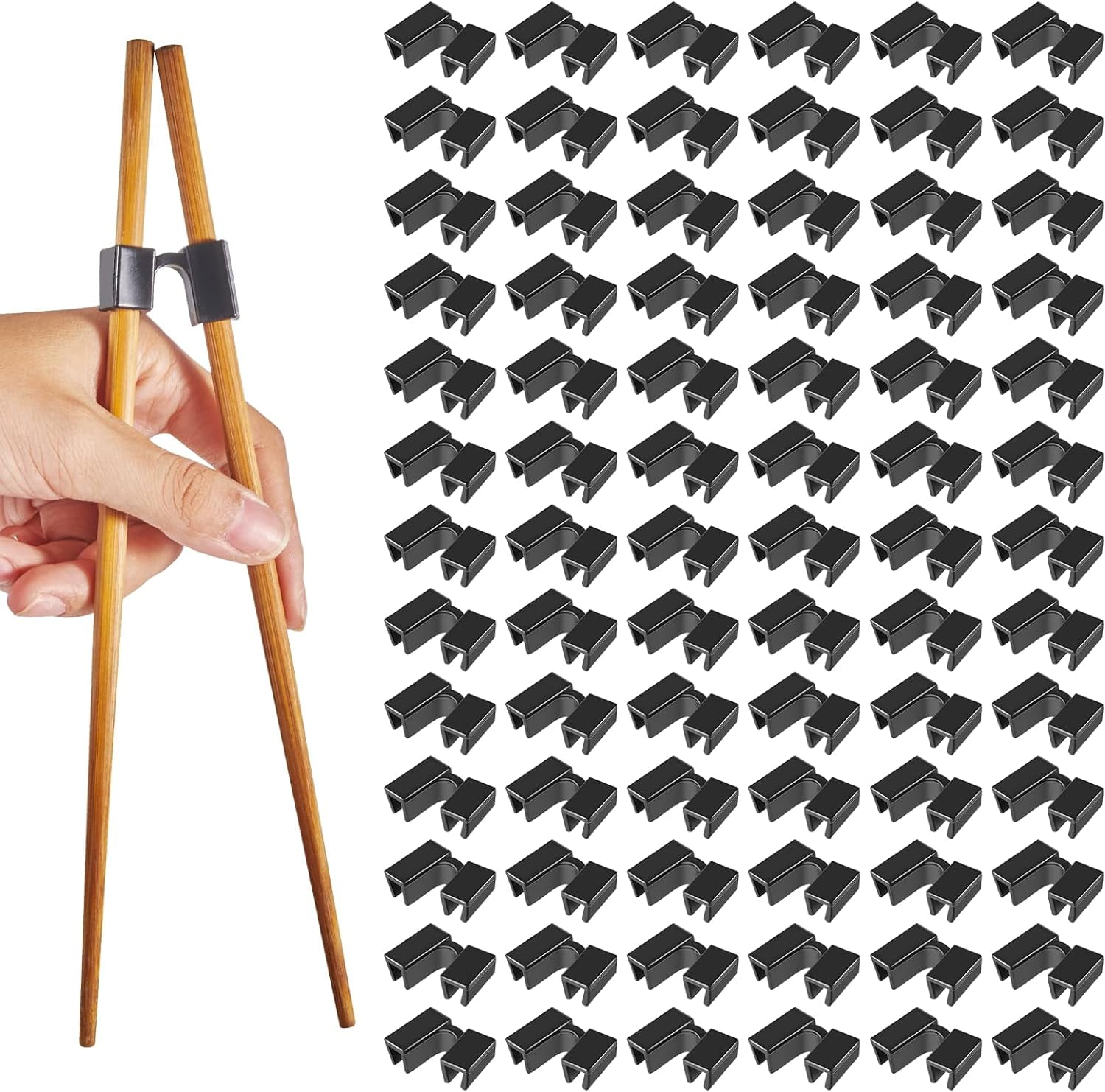 BlinkLLX 250 Pieces Reusable Chopstick Helper Training Bulk for Kids ...