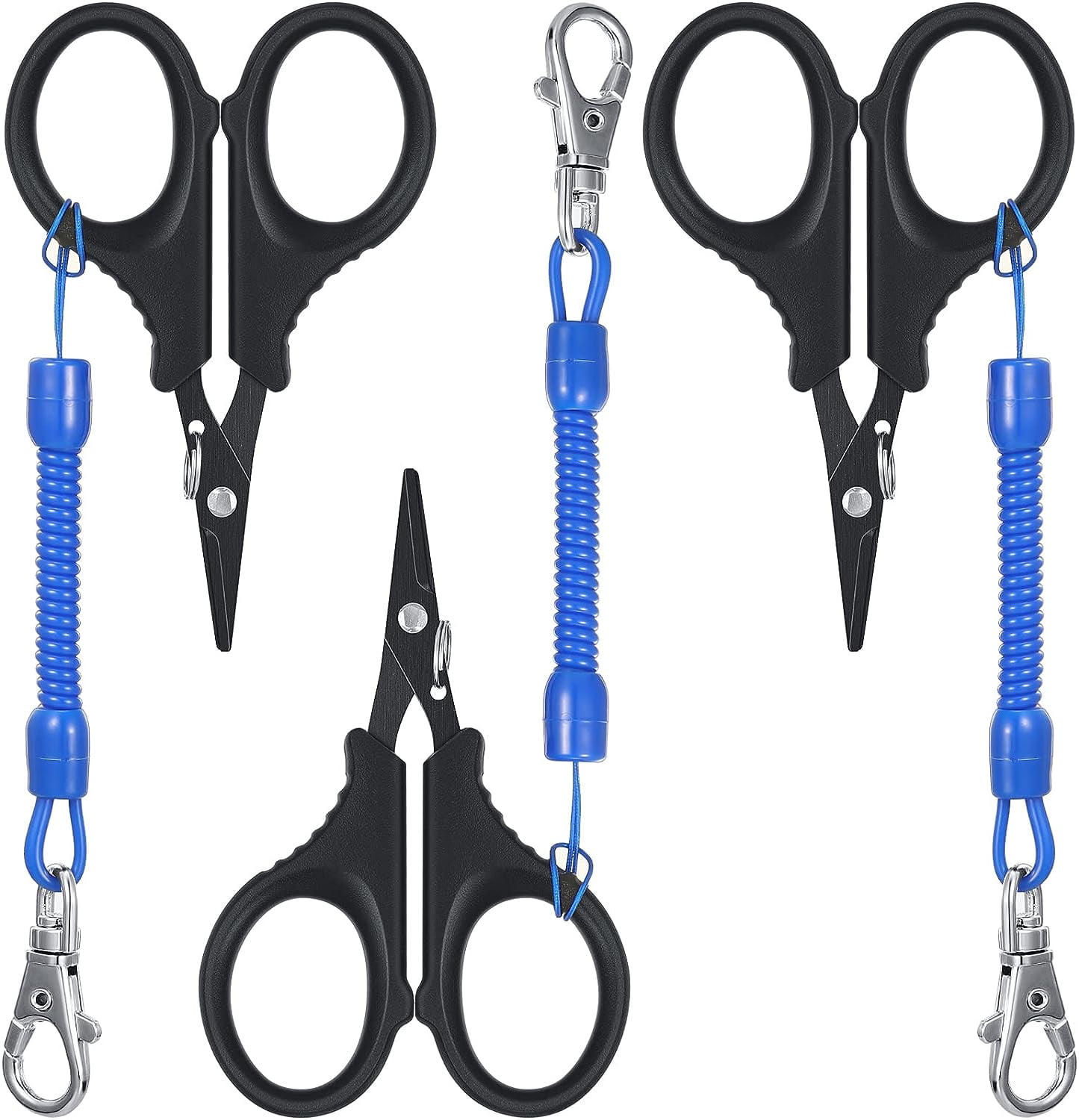 BlinkLLX 3 Pieces Fishing Scissors Fishing Tool Kit Portable Braided ...