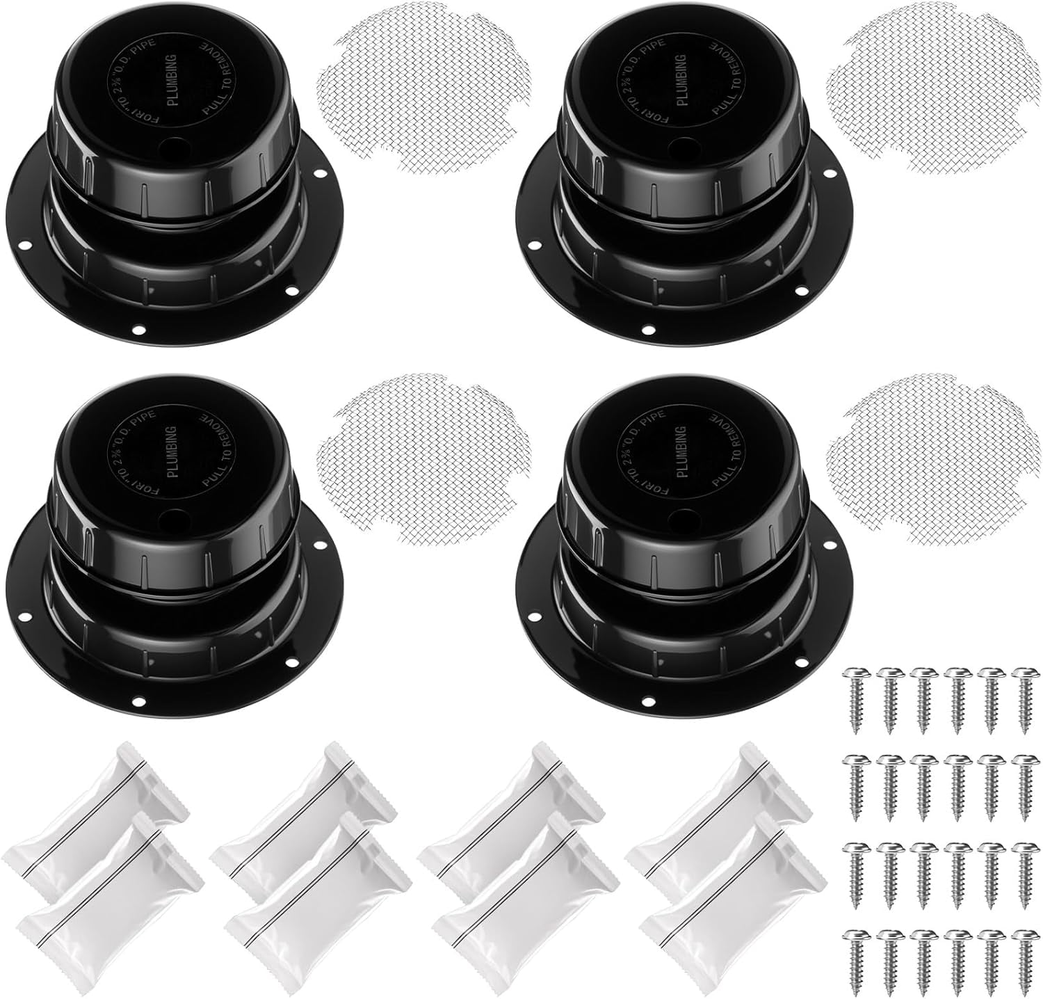 BlinkLLX 4 Pack Rv Roof Vent Cover Kits Rv Plumbing Camper Vent Caps ...