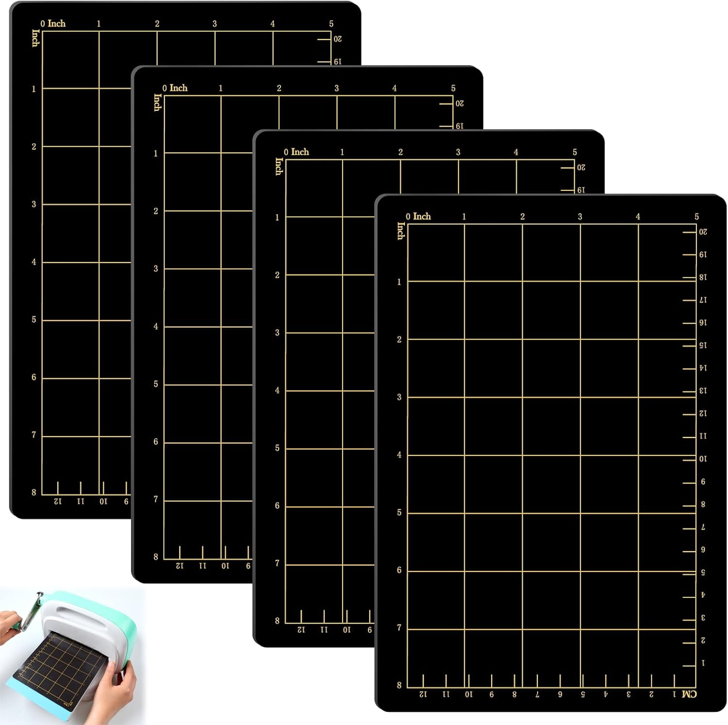BlinkLLX 4 Shims 6'' x 9" Magnetic Shim with Card Size Grids Die ...