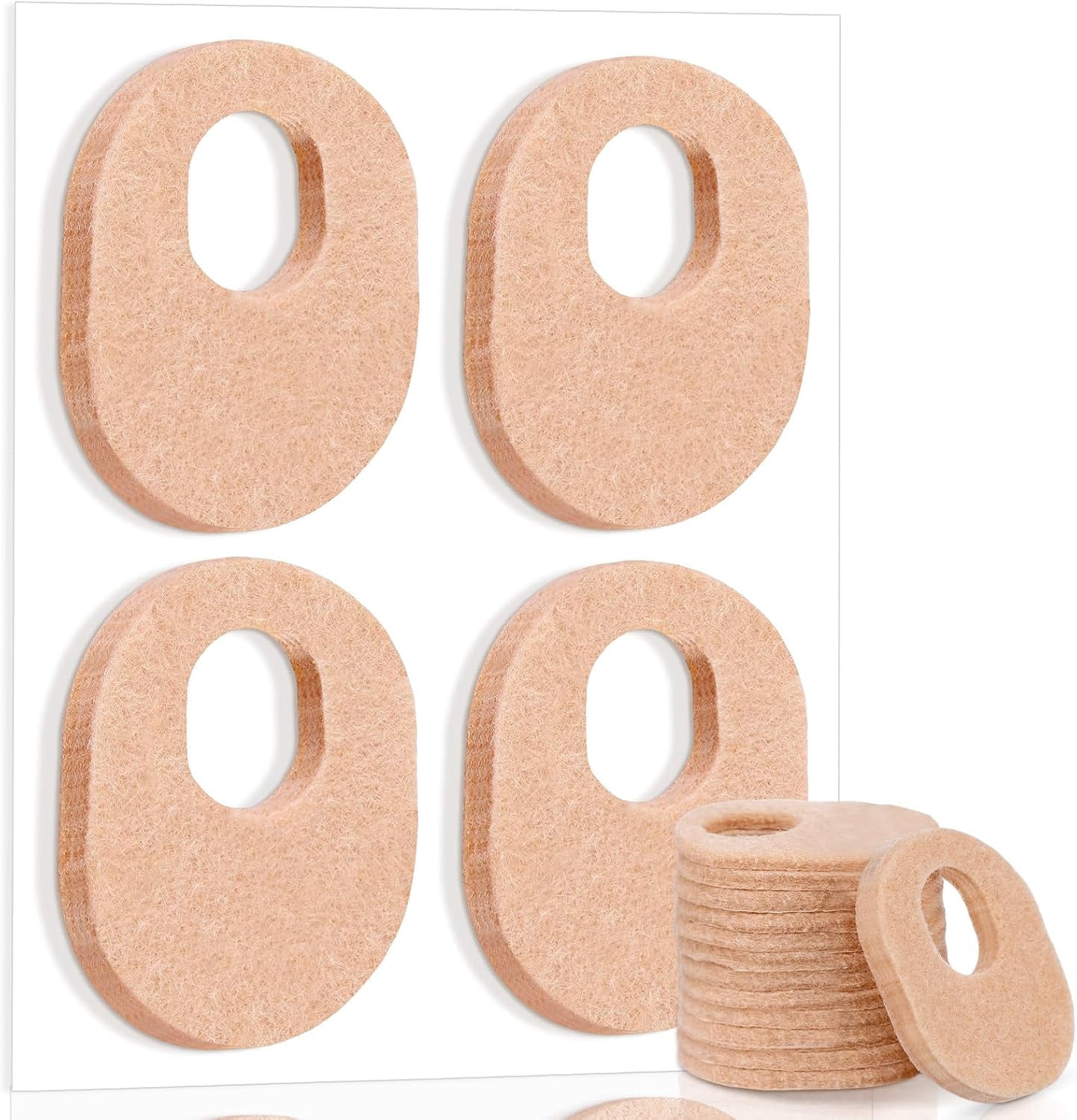 BlinkLLX 48 Pack Callus Pads Soft 1/4" Thick Oval Shape Corn Pads 1/8 ...