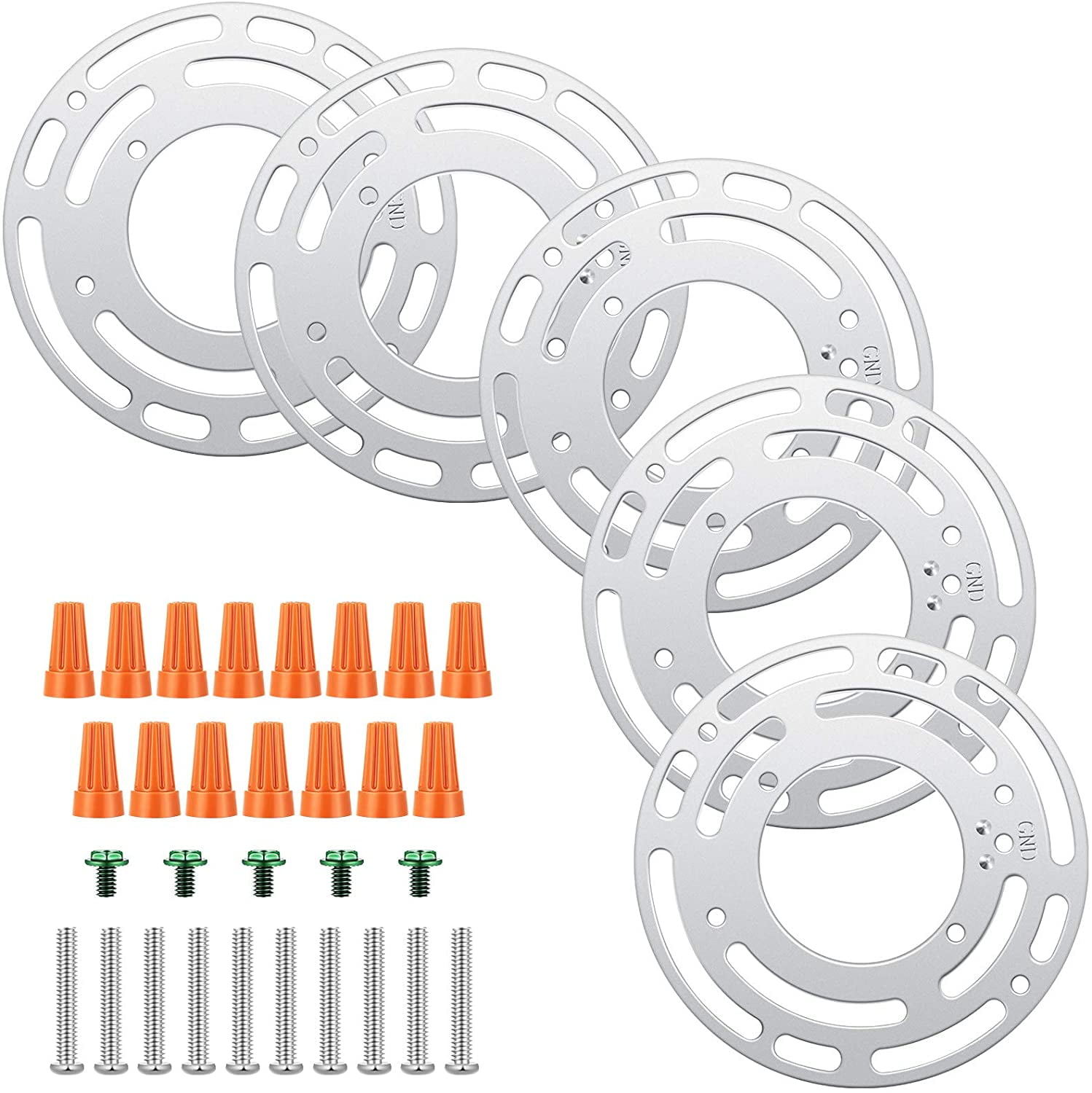 BlinkLLX 5 Pack Universal Light Fixture Mounting Bracket 4 Inch ...