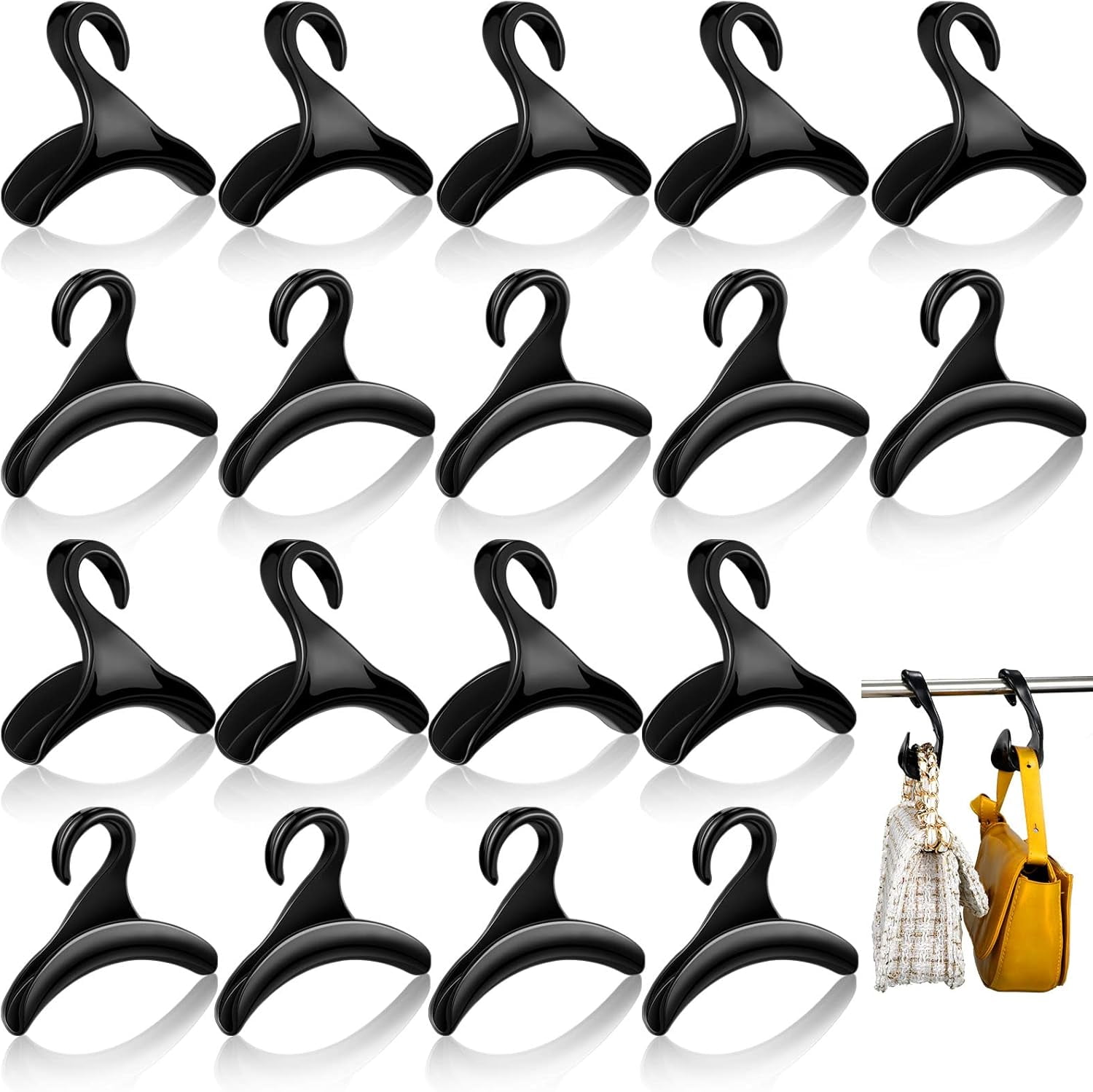 BlinkLLX 9 Pcs Purse Hanger Hook Acrylic Bag Hanger Handbag Tote Bag ...