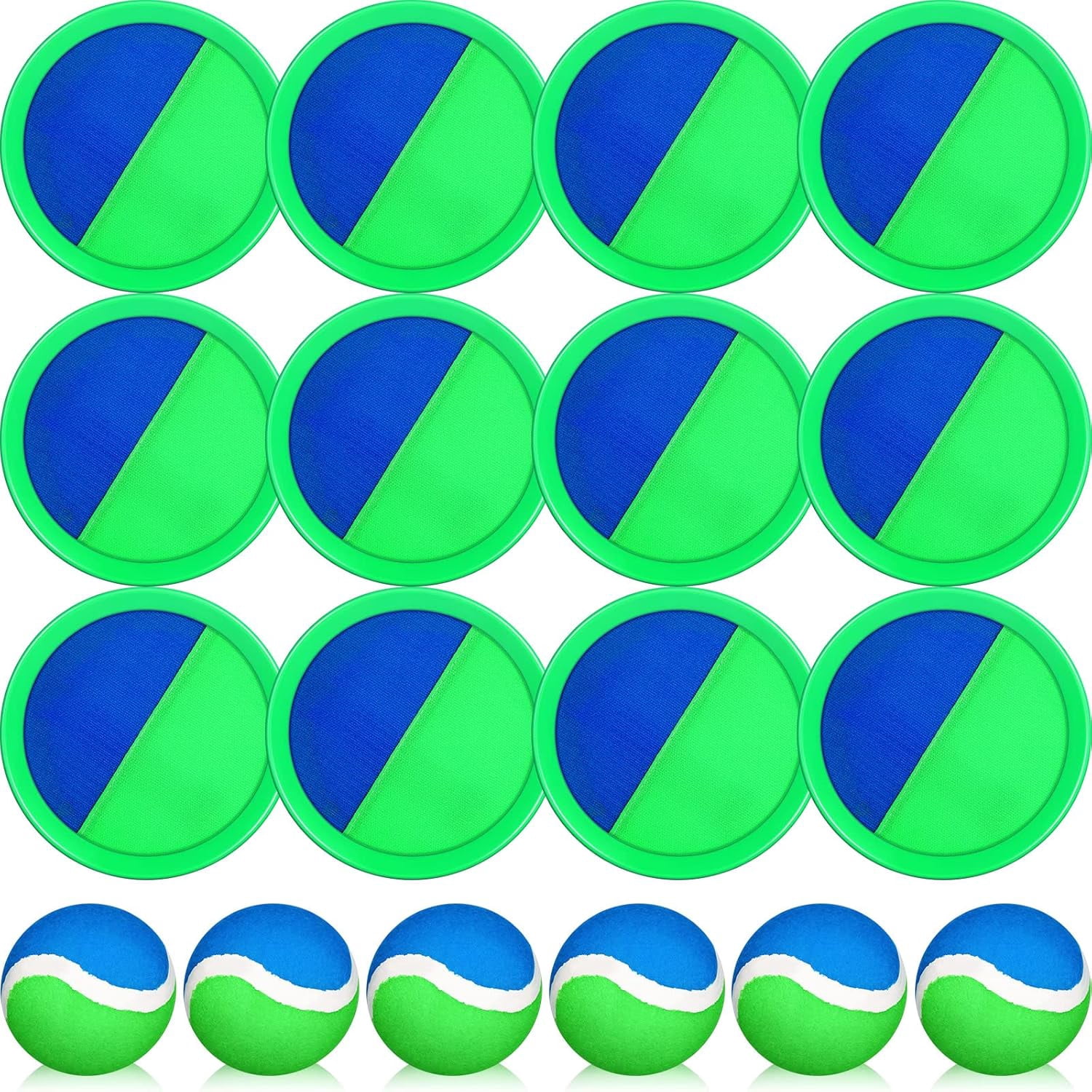 BlinkLLX Kids Toys Toss and Catch Game Set 4 Paddles 2 Balls Beach Game ...