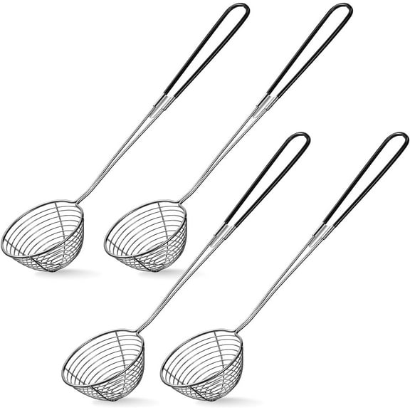 8 Pieces 6 Pieces Hot Pot Kit Strainer Scoops Stainless Steel 2.5 Inch ...