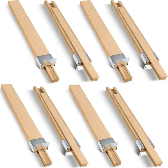 COMPUKAS Center Guide Track Wood Drawer Replacement Slides 2pcs Drawer ...