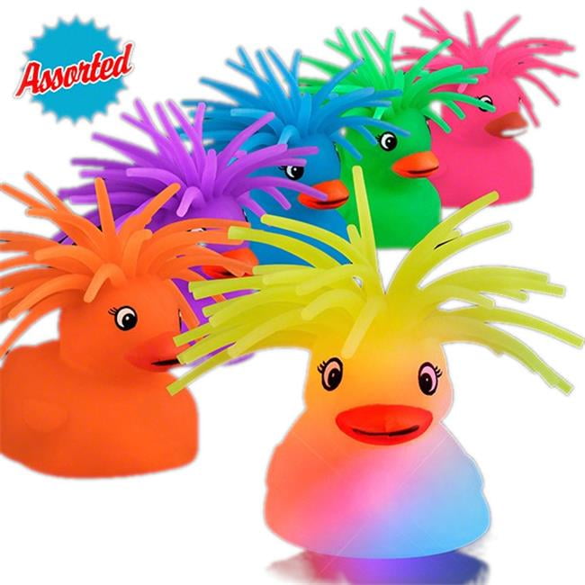 Blinkee 1090010 Flashing Crazy Hair Puffer Duck - Pack of 6 - Walmart.com