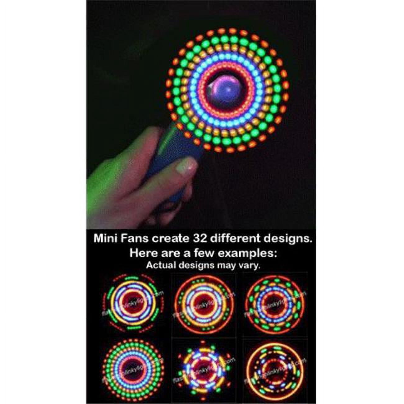 Blinkee 1535000 Flashing Fan, Multi Color - Walmart.com