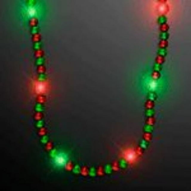 Blinkee 596090 LED Bead Necklace, Red & Green - Walmart.com