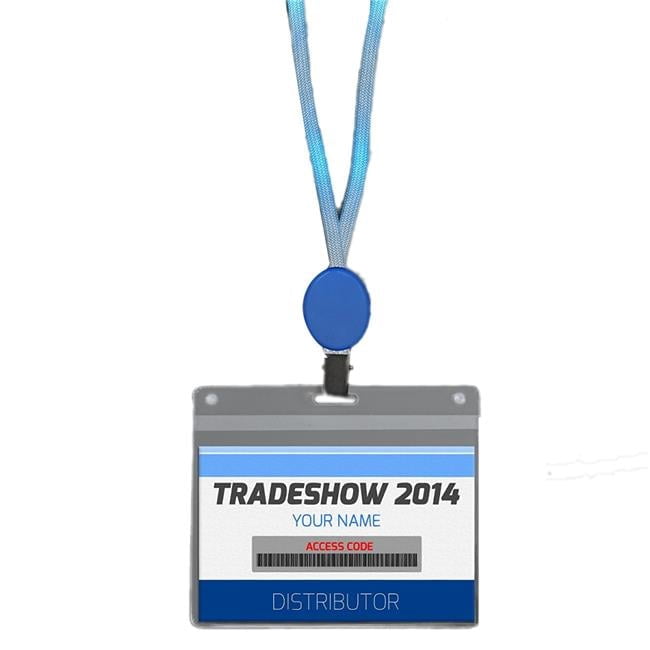 Blinkee 695000 LED Lightup Lanyard with Badge Clip, Blue - Walmart.com