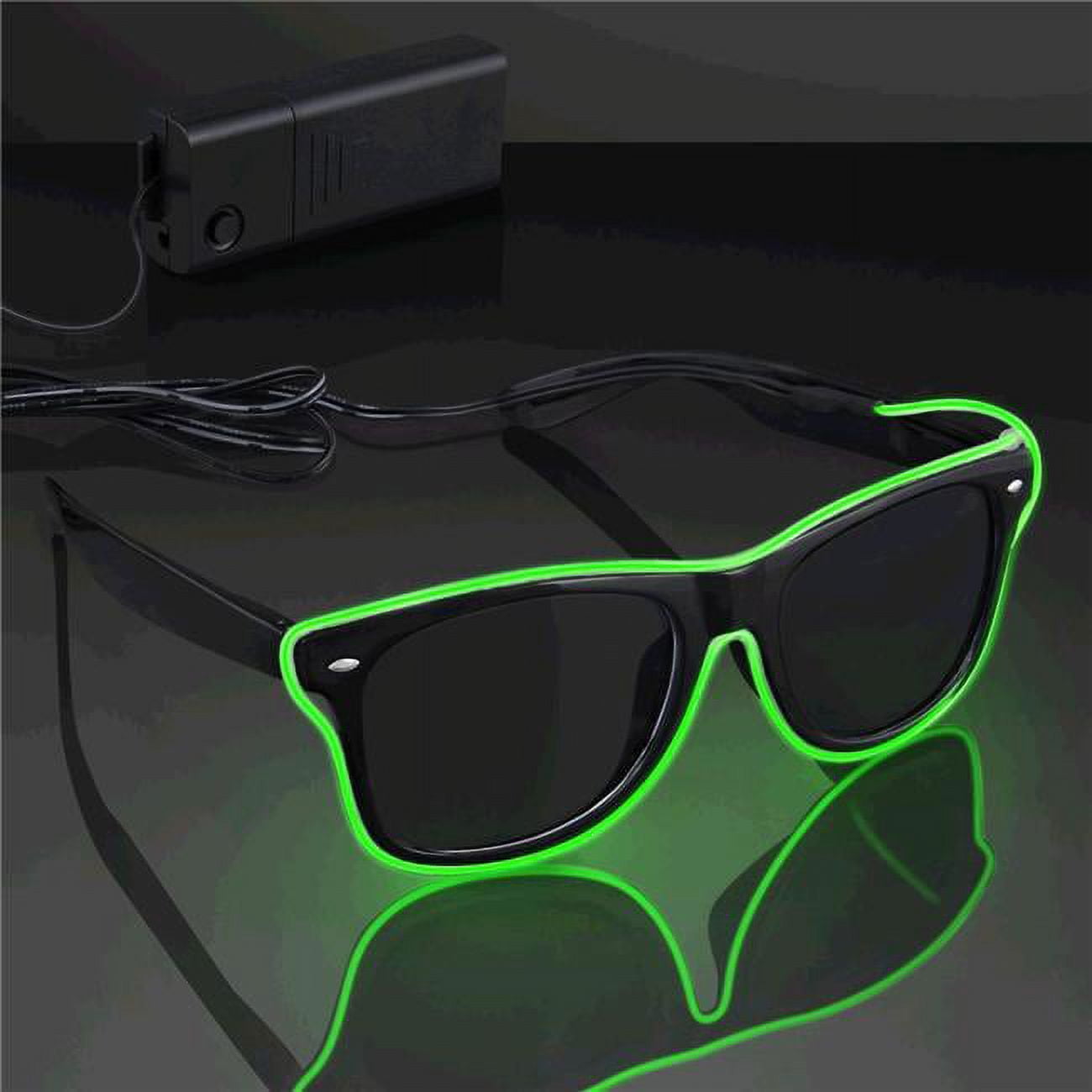 Blinkee 85010 Electro Luminescent Banray Sunglasses, Green - Walmart.com