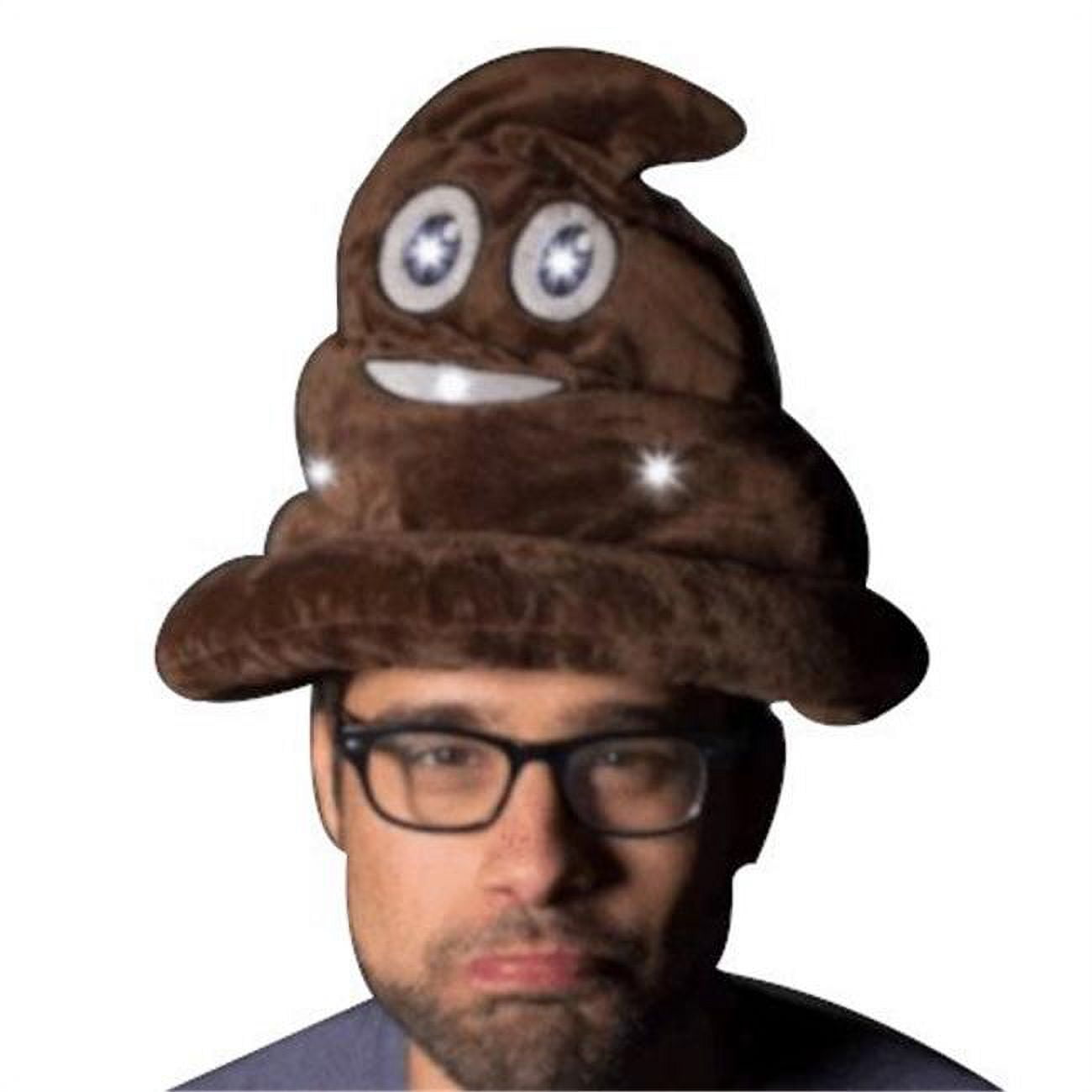 LED Poop Head Swirl Hat Brown - Walmart.com