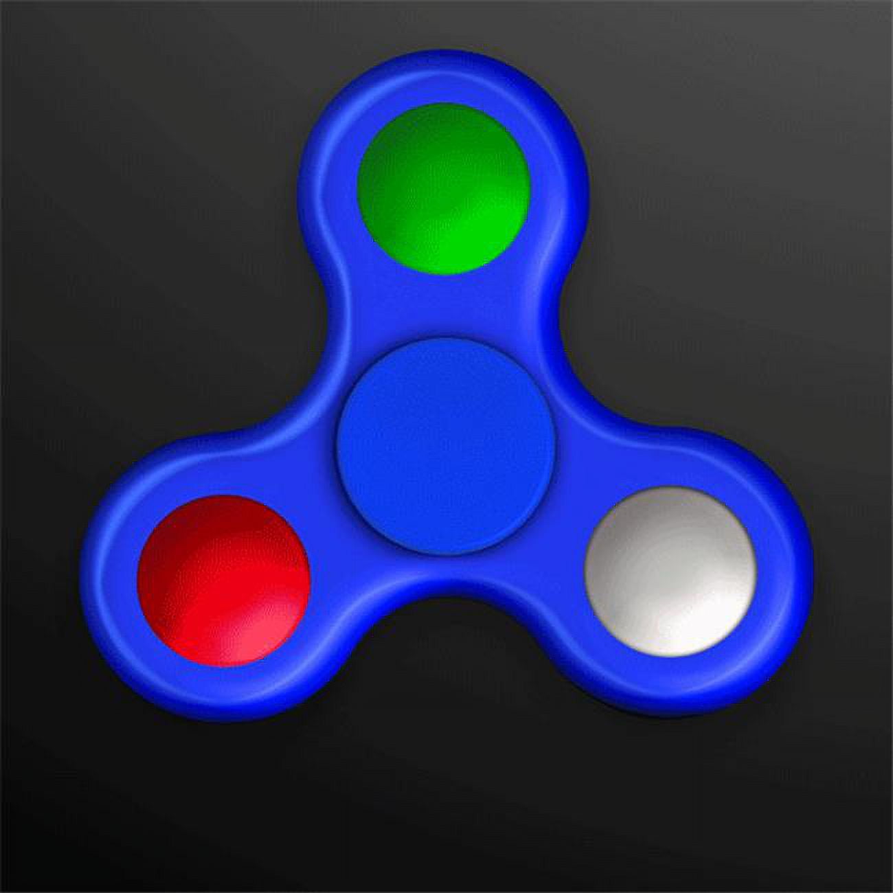 Blue Spin Activated LED Light Up EDC Fidget Spinner - Walmart.com