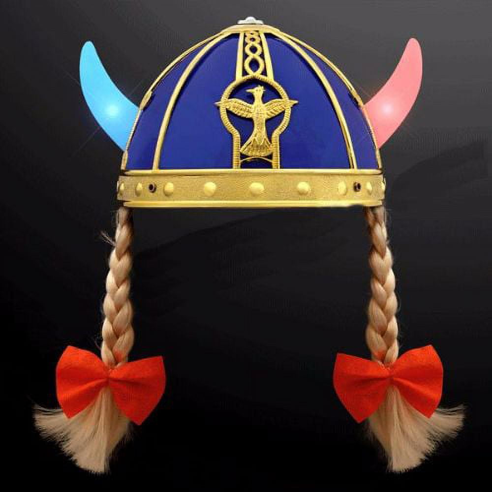 LED Pigtails Viking Helmet - Walmart.com