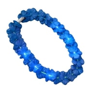 Light Up Hawaiian Flower Christmas Lei Necklace, Red & Green - Walmart.com
