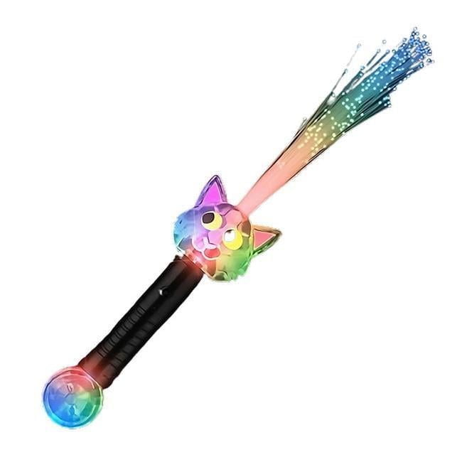Blinkee LUMFW-CAT Light Up Multi Color Fiber Optic Cat Wand with ...