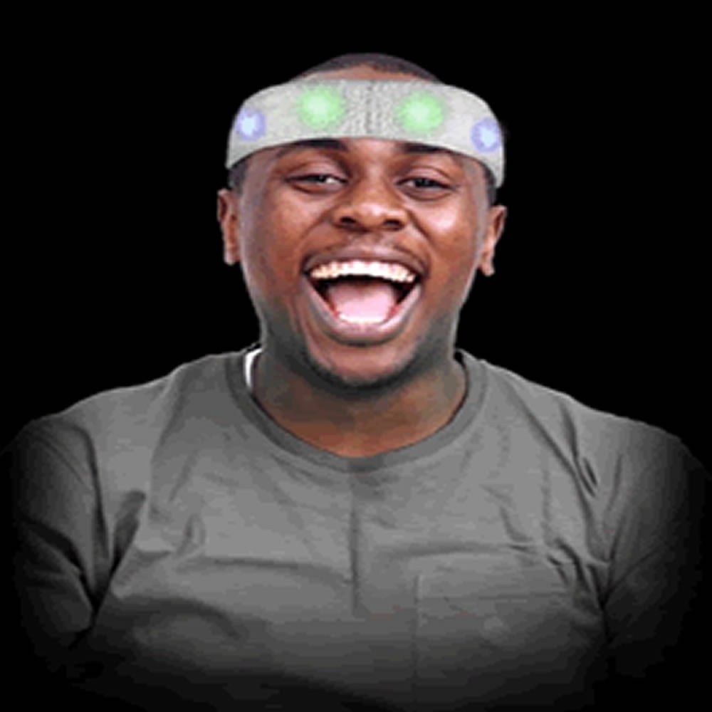 White Work Out LED Headband with Multicolor LEDs - Walmart.com