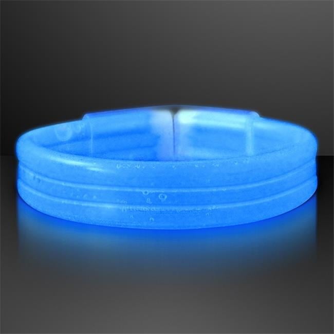 Blinkee 1145051 Wide Glow Stick 8 in. Bracelet, Blue - Pack of 30 ...