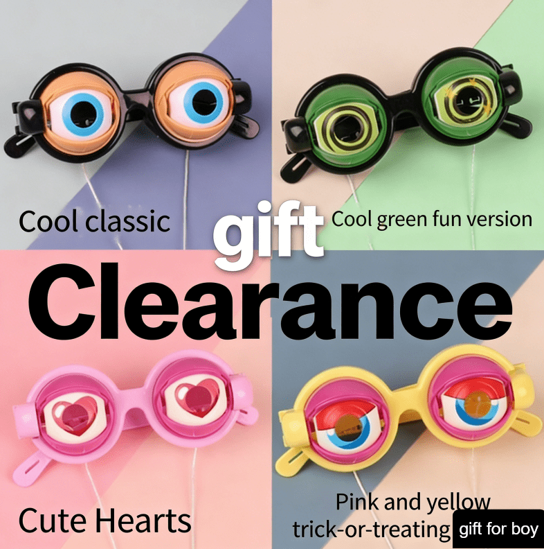 Blinking Glasses with Eyes, Funny Crazy Eyes Blinking Glasses, Novelty ...
